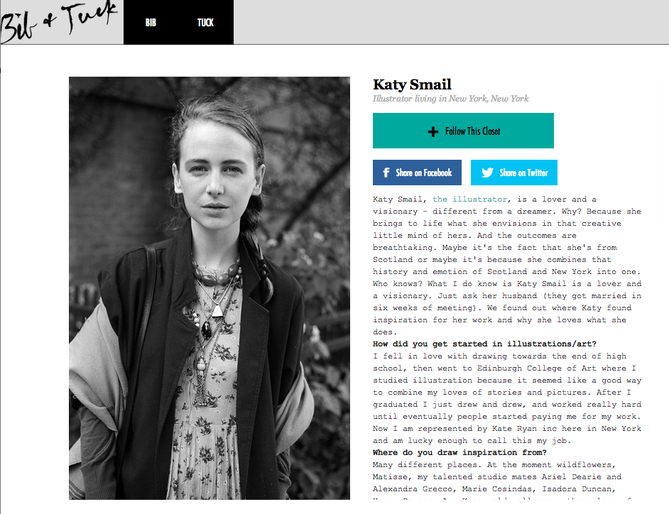 Kate Ryan - News - Katy Smail for Bib + Tuck